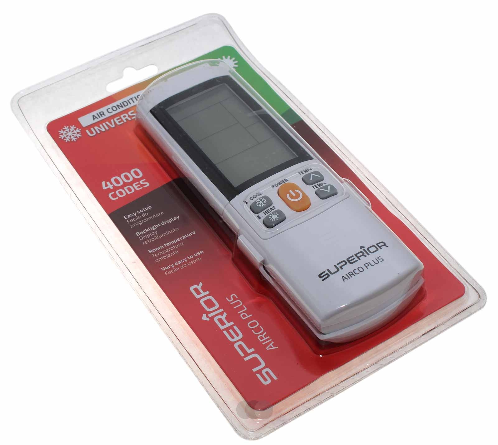 Superior AirCo Plus 4000 in 1 Universal Fernbedienung für Klimageräte Klimaanlagen