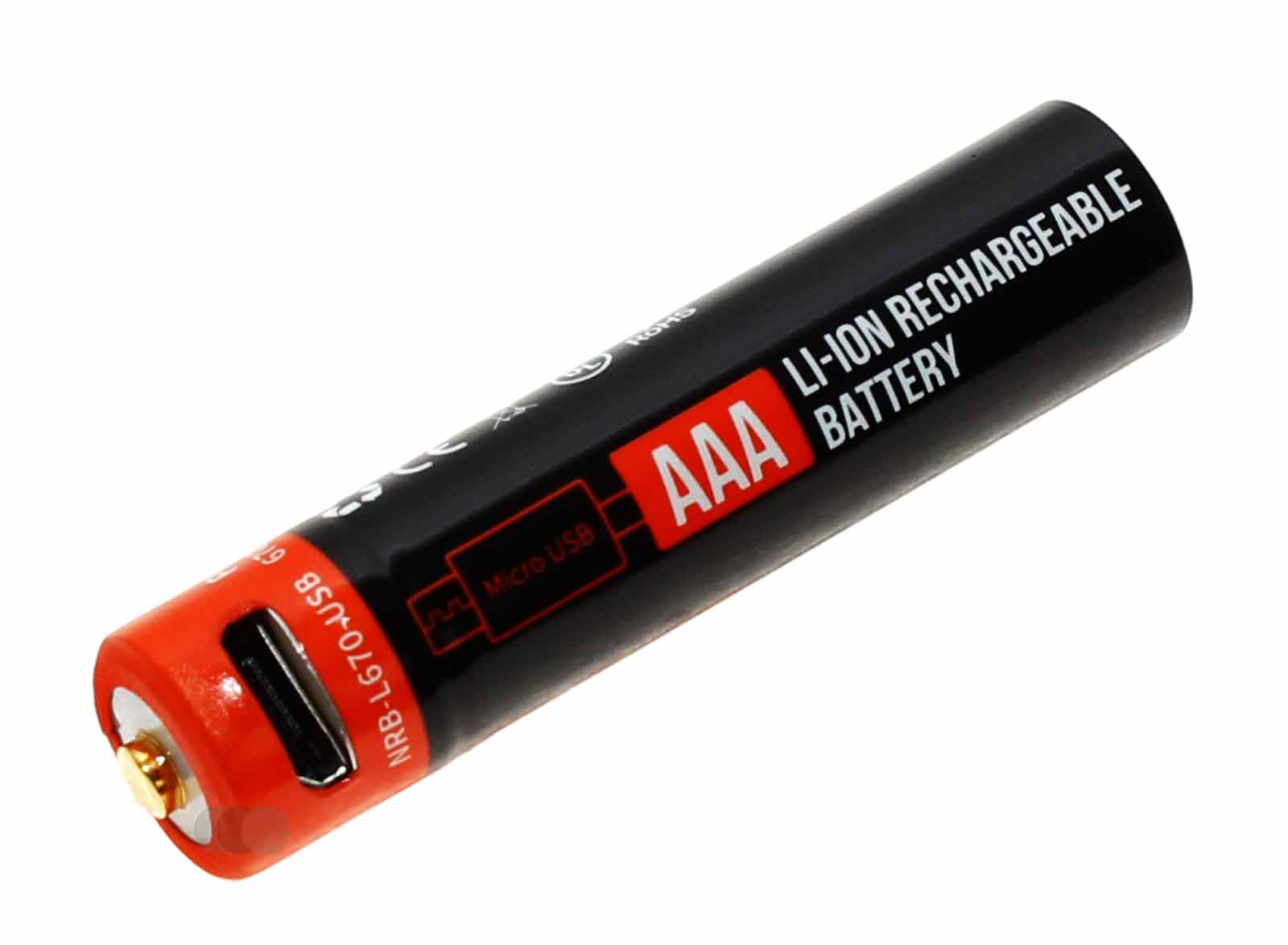 Li-Ion Akku AAA Micro mit Micro-USB Ladebuchse | R03 AM4 MN2400 | 1,5V ...